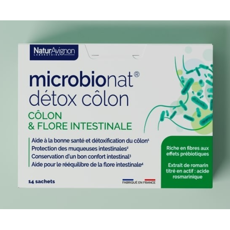 Microbionat Détox Côlon & Flore - Nettoyage Intestinal Efficace